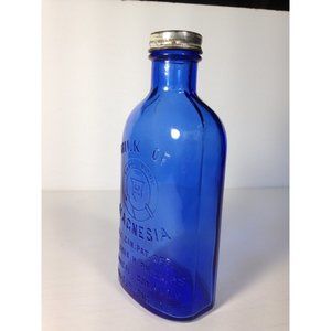 Phillips | Other | Vintage Phillips Milk Of Magnesia Cobalt Blue Glass ...